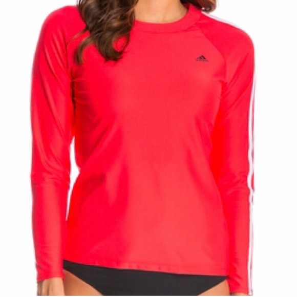 Tops | Adidas Spf 5 Swim Top | Poshmark